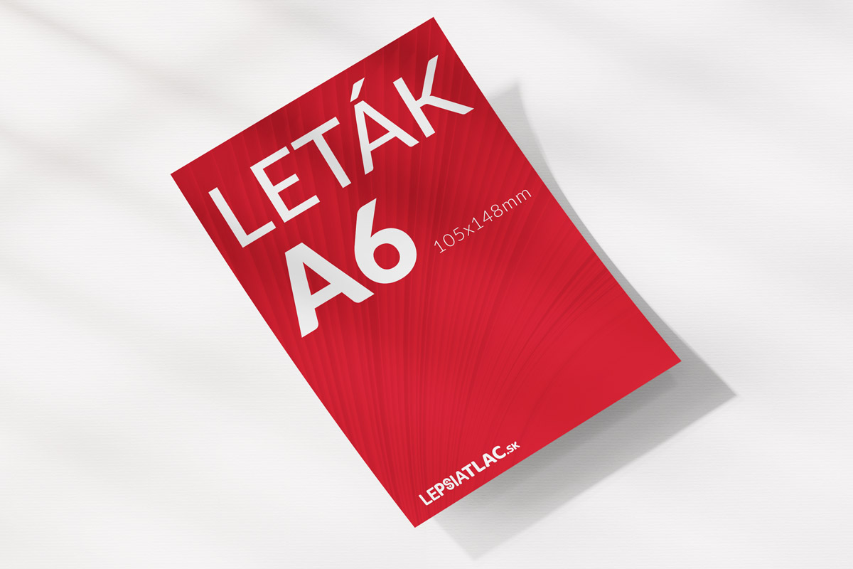 Letáky, formát A6 - LepšiaTlač.sk